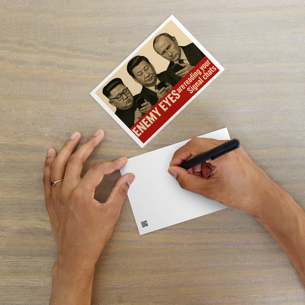 Enemy Eyes Postcard – Duffel Blog